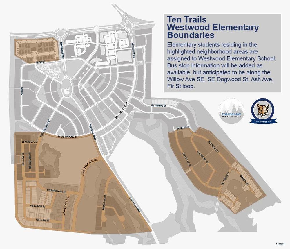 Ten Trails Boundary Map | Westwood Elementary
